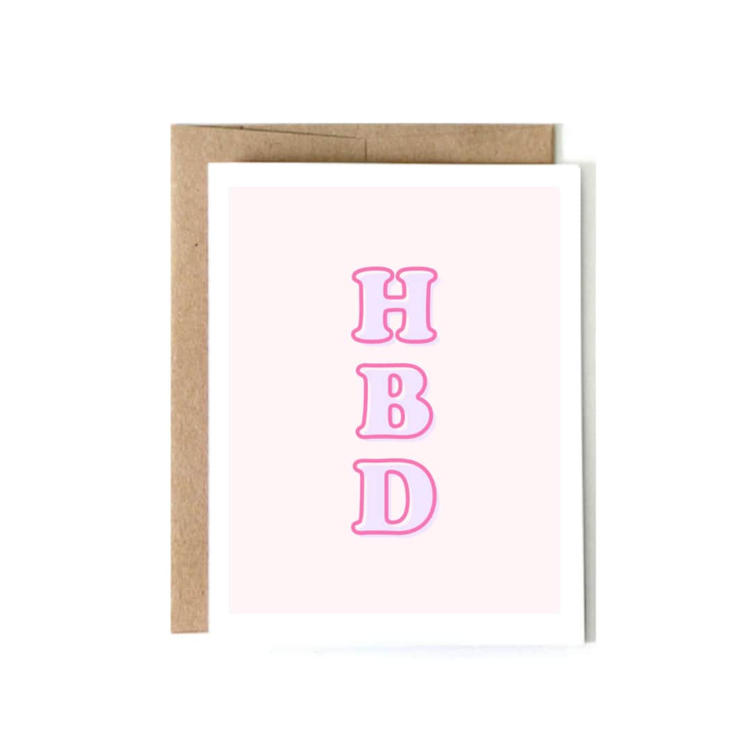 HBD Card| Birthday Card, Adult Birthday Card, Funny Birthday Card - Etsy