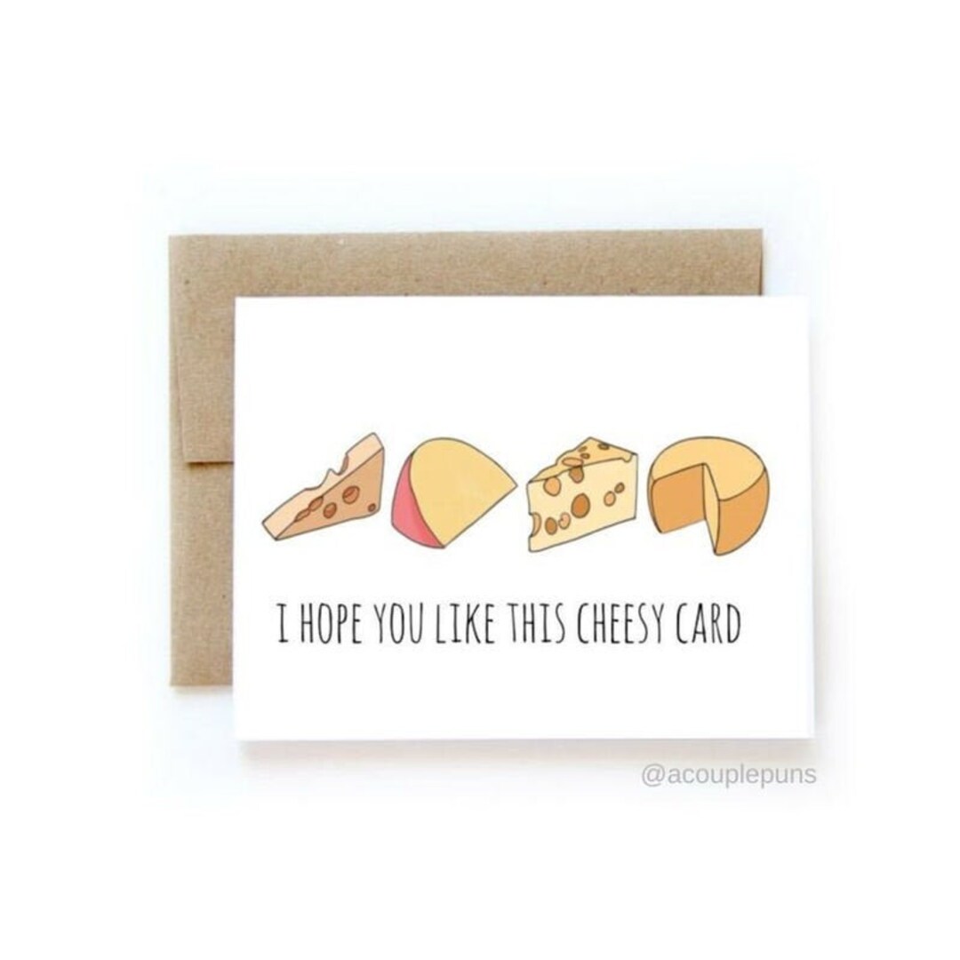 Cheesey Dad Card // Father's Day Card, Funny Father's Day Card, Funny ...