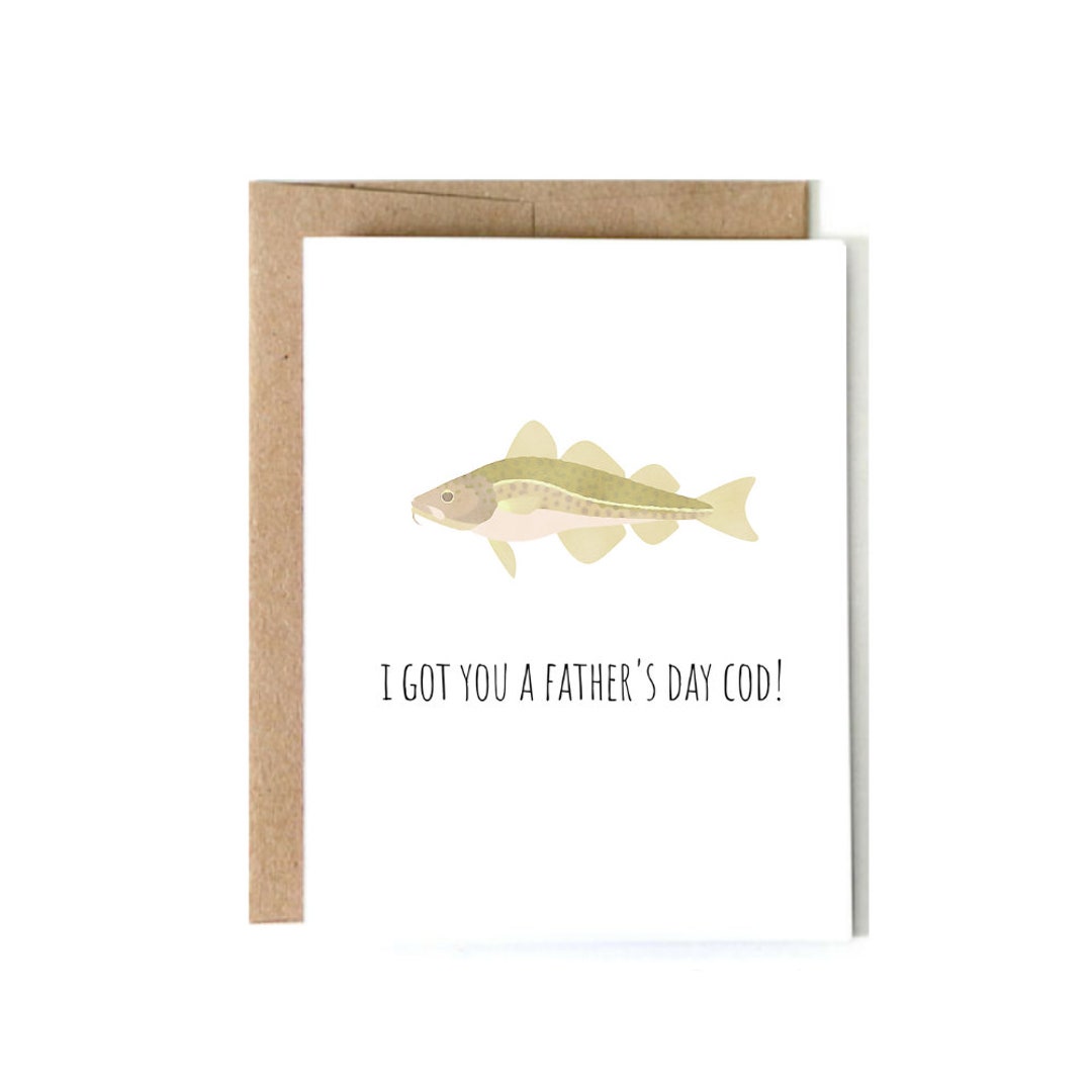 Father's Day Cod // Father's Day Card From Wife, Funny Card for Dad ...