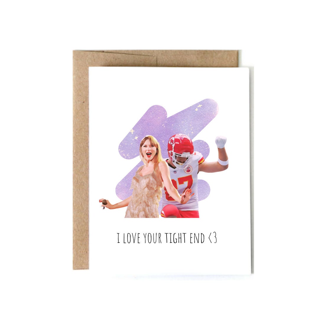 Taylor Swift and Travis Kelce Valentine’s Day Card | Funny Love Card ...