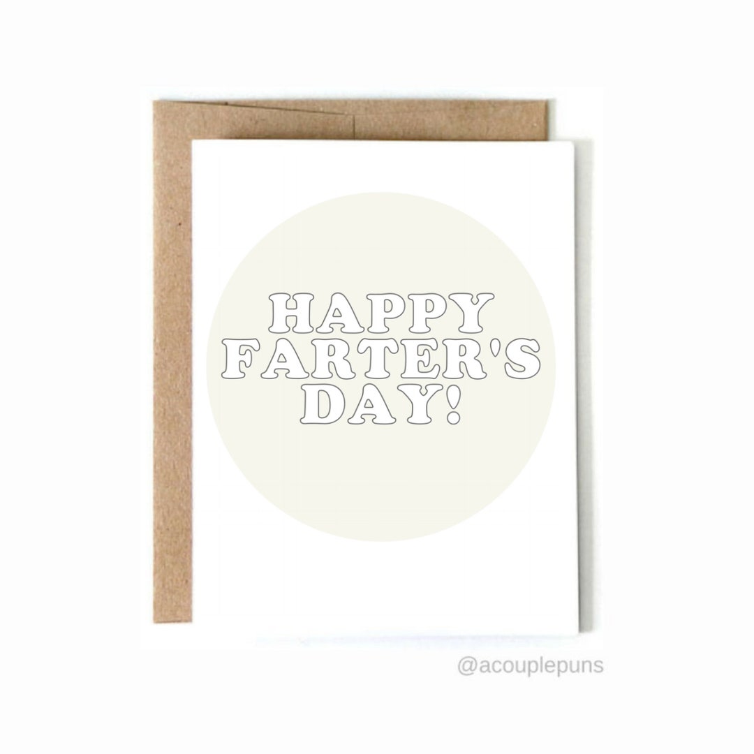 Farter's Day Card | Father's Day Card From Wife, Funny Card for Dad ...