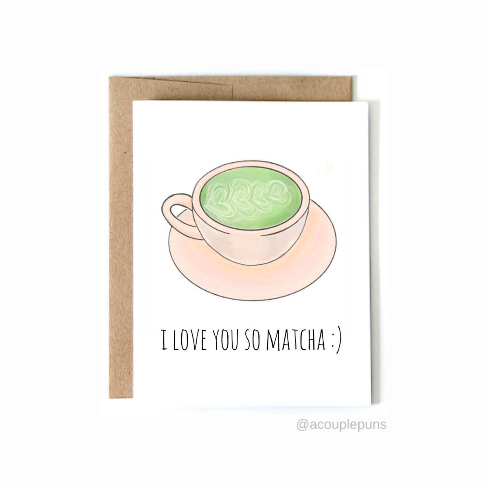 So Matcha // Punny Card Cute Card Matcha Pun Matcha Card - Etsy