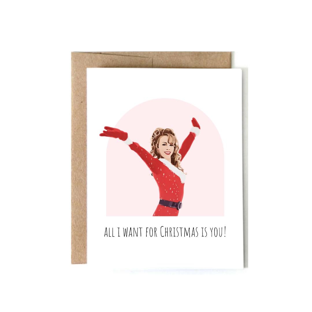 DIGITAL DOWNLOAD Mariah Carey Christmas Card |all I Want for Christmas ...