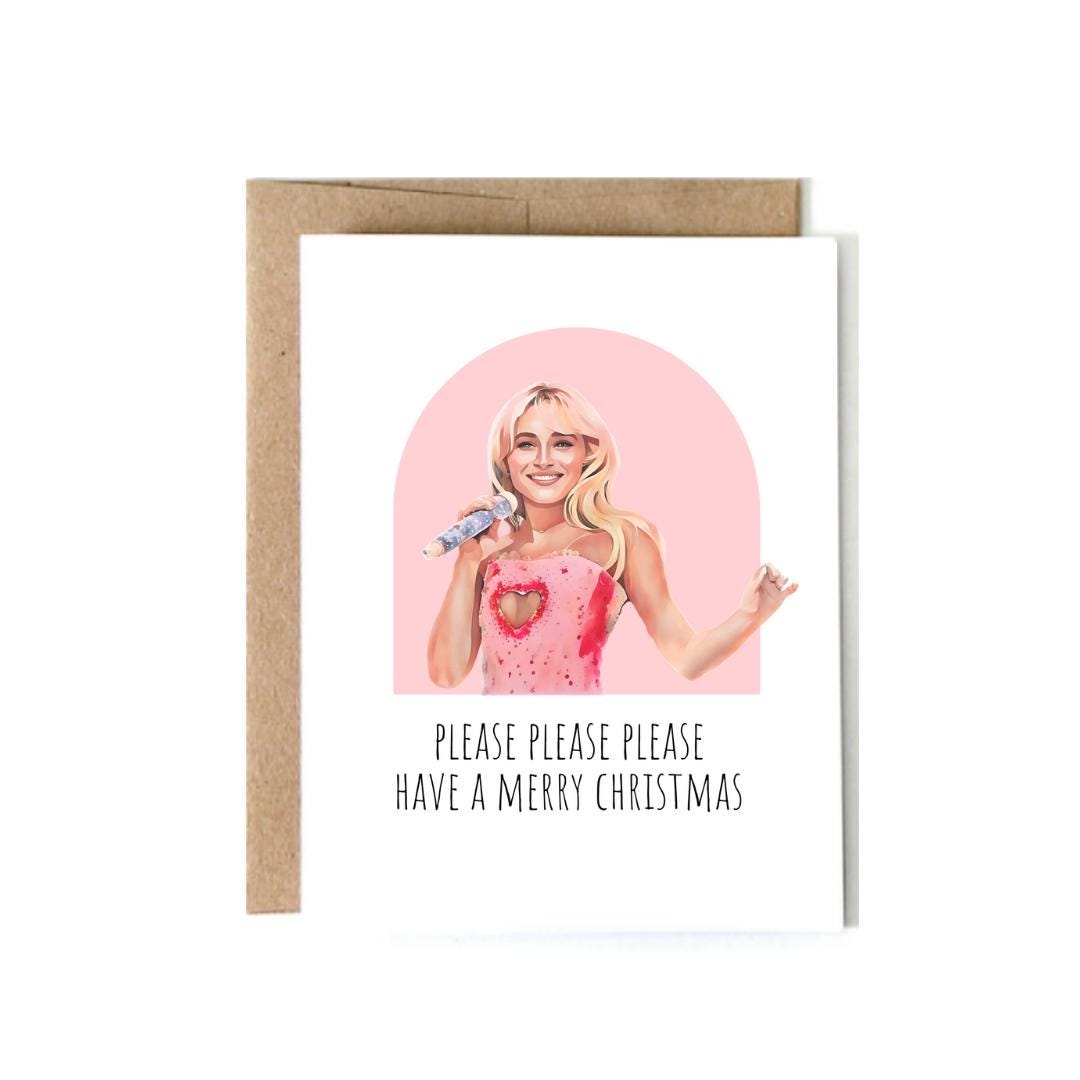 DIGITAL DOWNLOAD Sabrina Carpenter Christmas Card Sabrina Carpenter ...