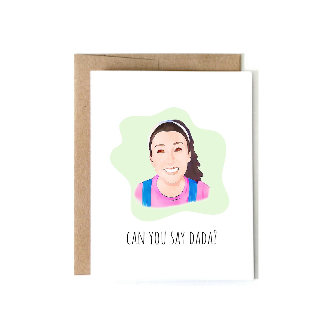 DIGITAL FILE - Can You Say Dada // Ms Rachel Father's Day Card, Father ...