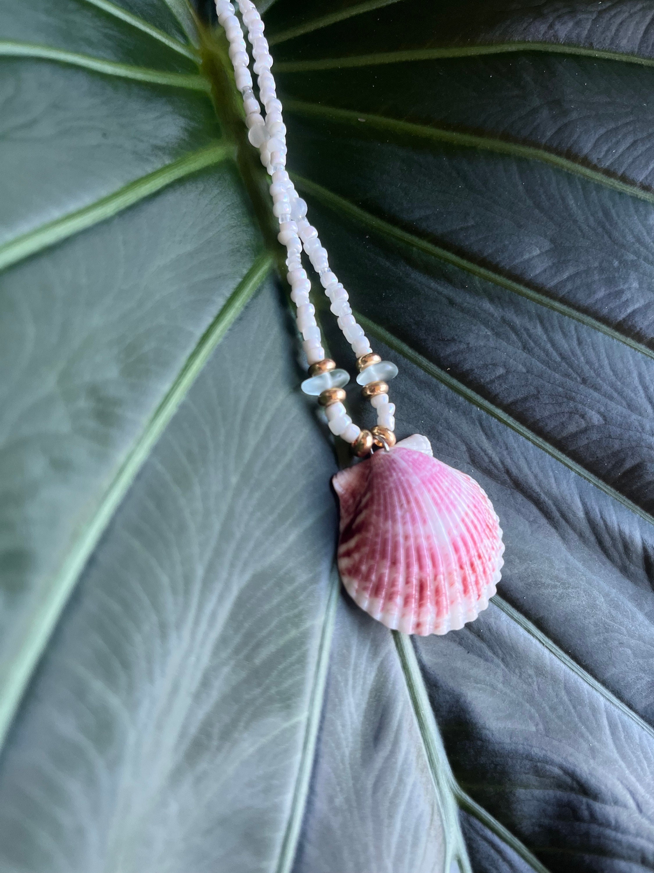 Handmade Scallop Necklace - Etsy