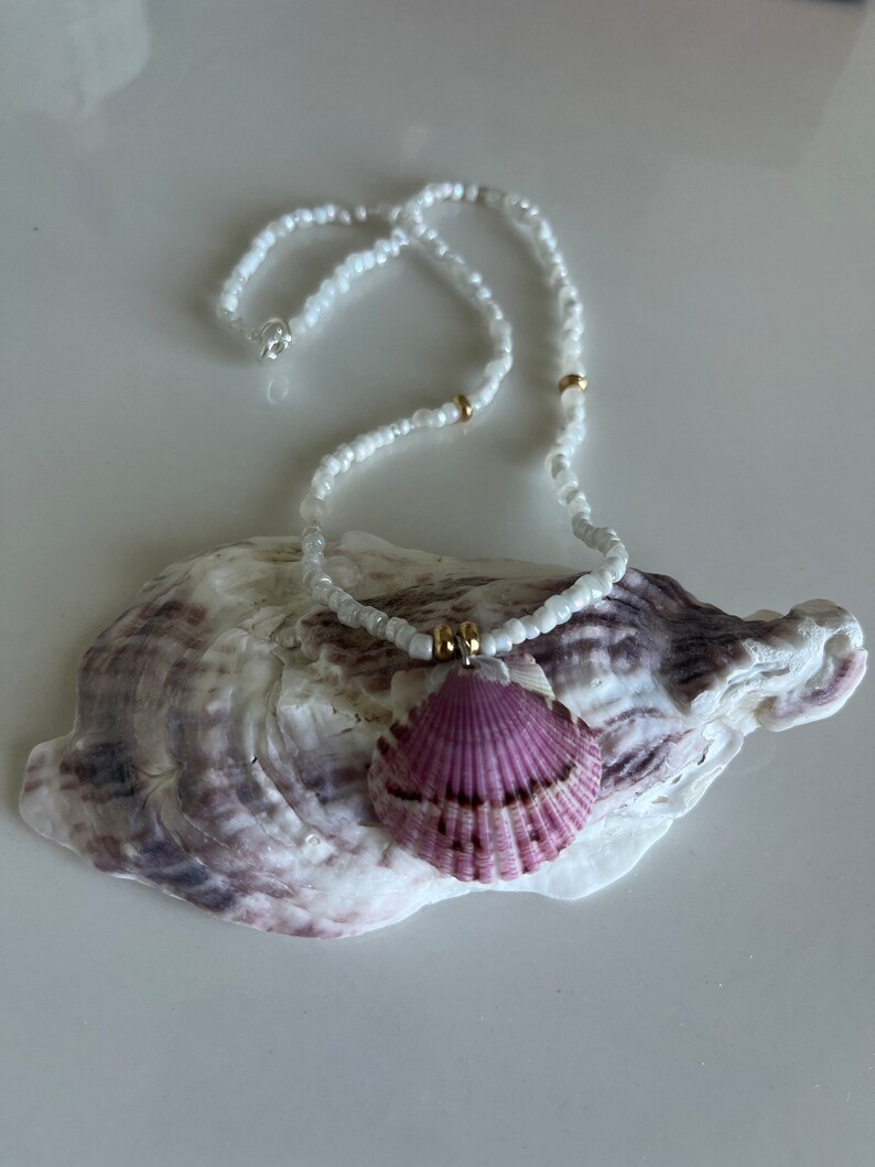Handmade Scallop Necklace - Etsy