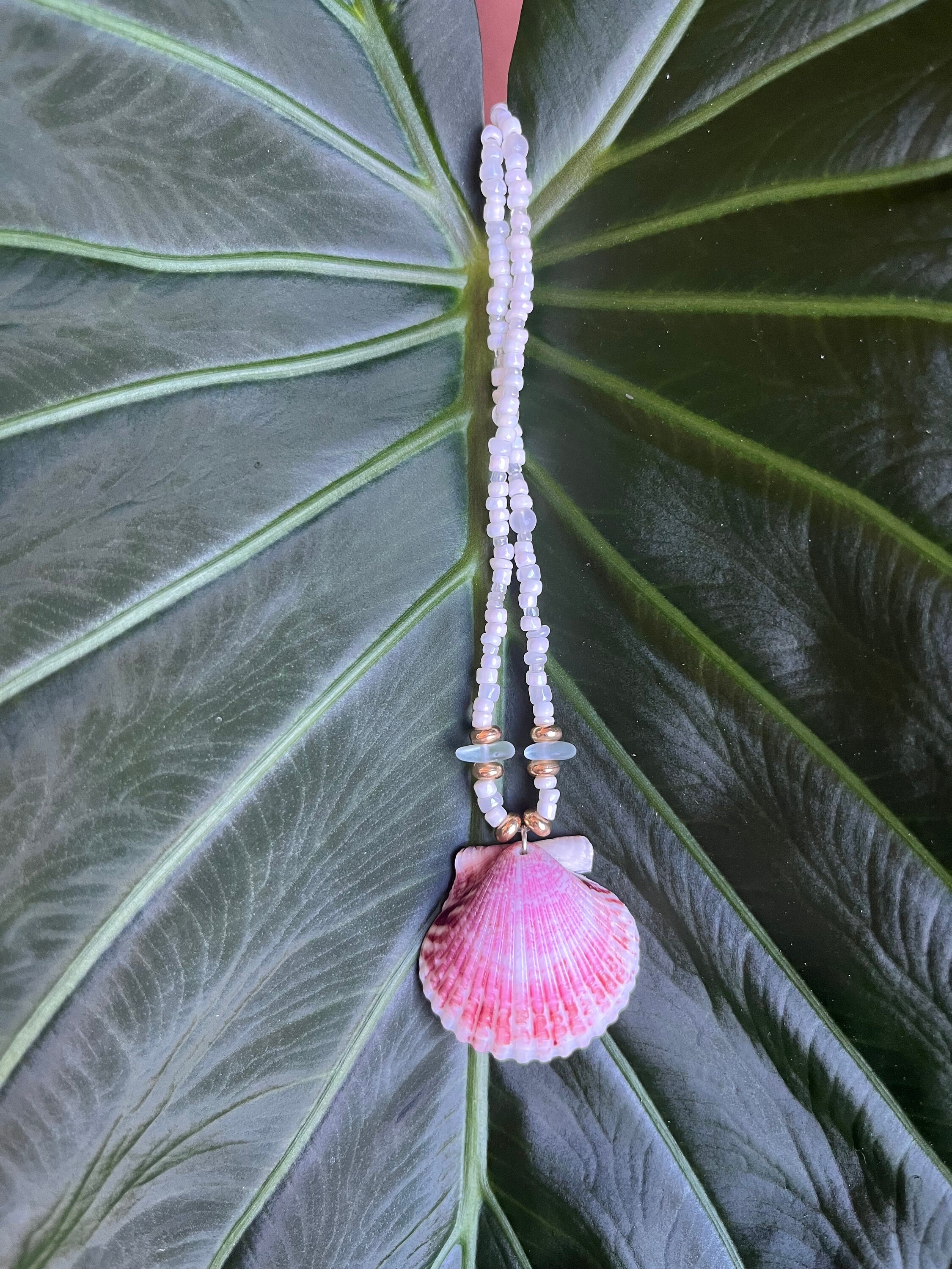 Handmade Scallop Necklace - Etsy