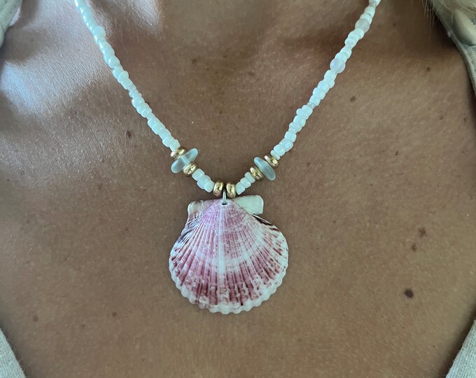 Handmade Scallop Necklace - Etsy
