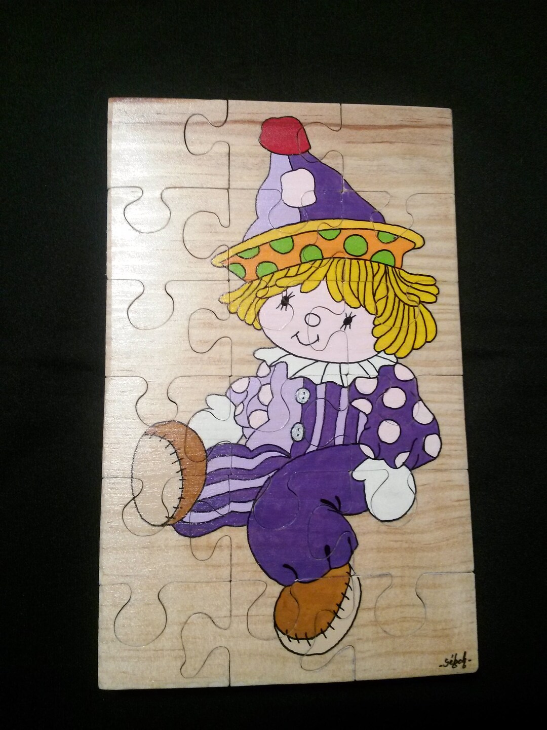 Puzzle ' Harlequin Doll - Etsy