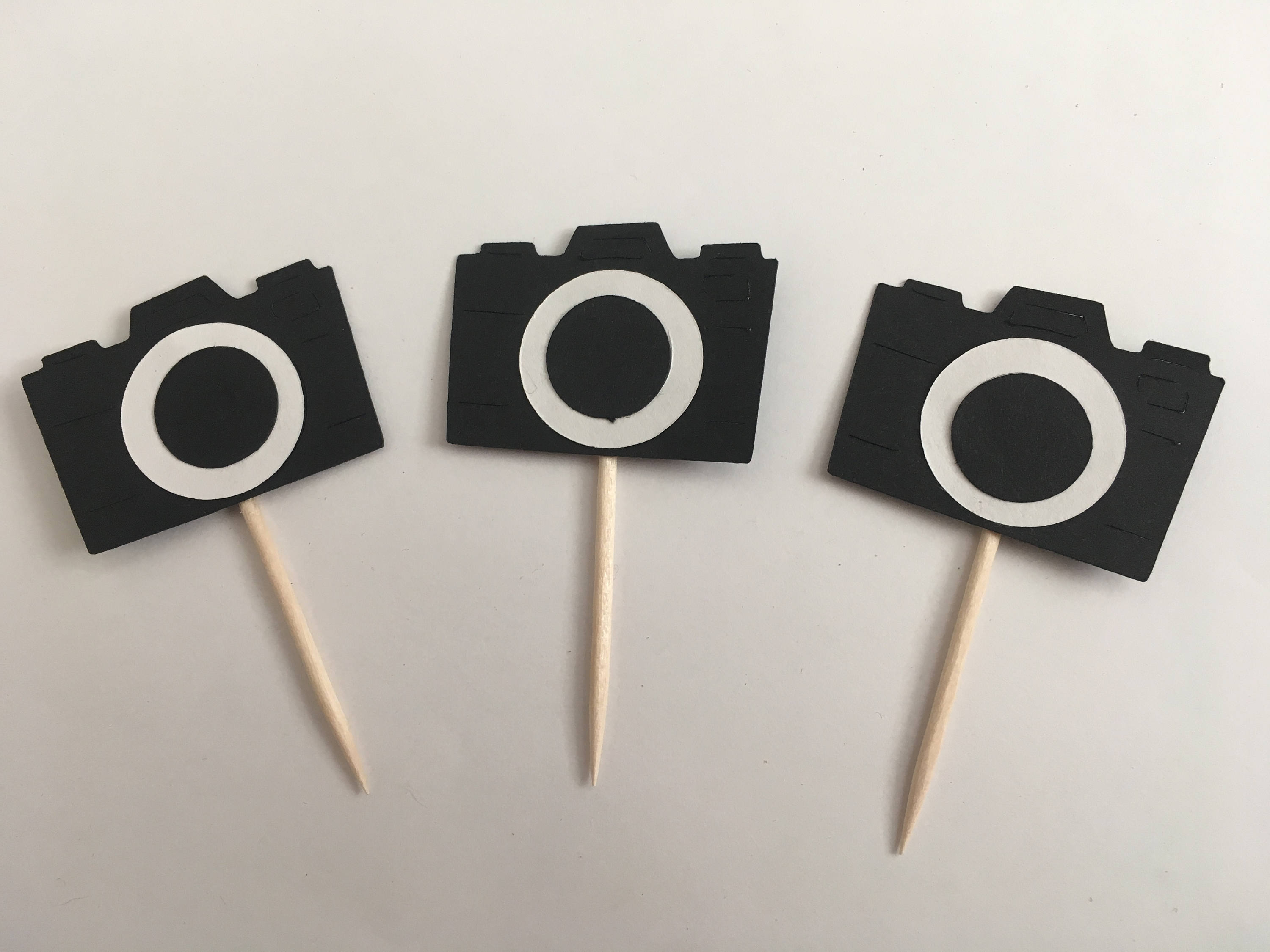 Camera Cupcake Toppers | Etsy