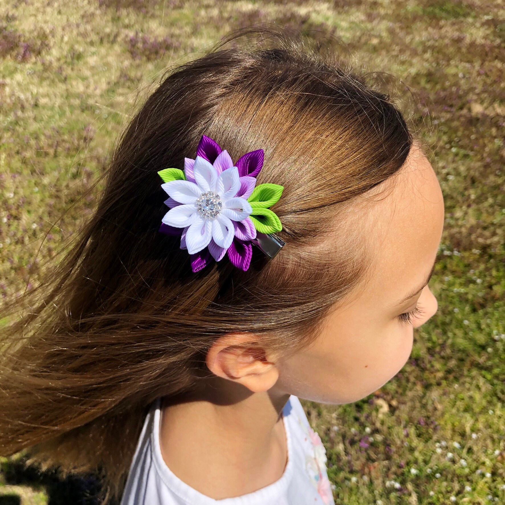 Rosa Blumen Haarclip Kanzashi Blume Mode Haarschmuck für - Etsy.de