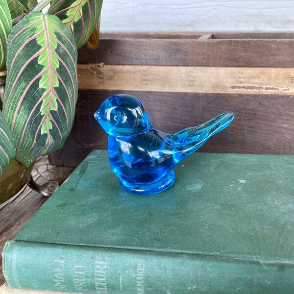 Blown Glass Bluebird - Etsy