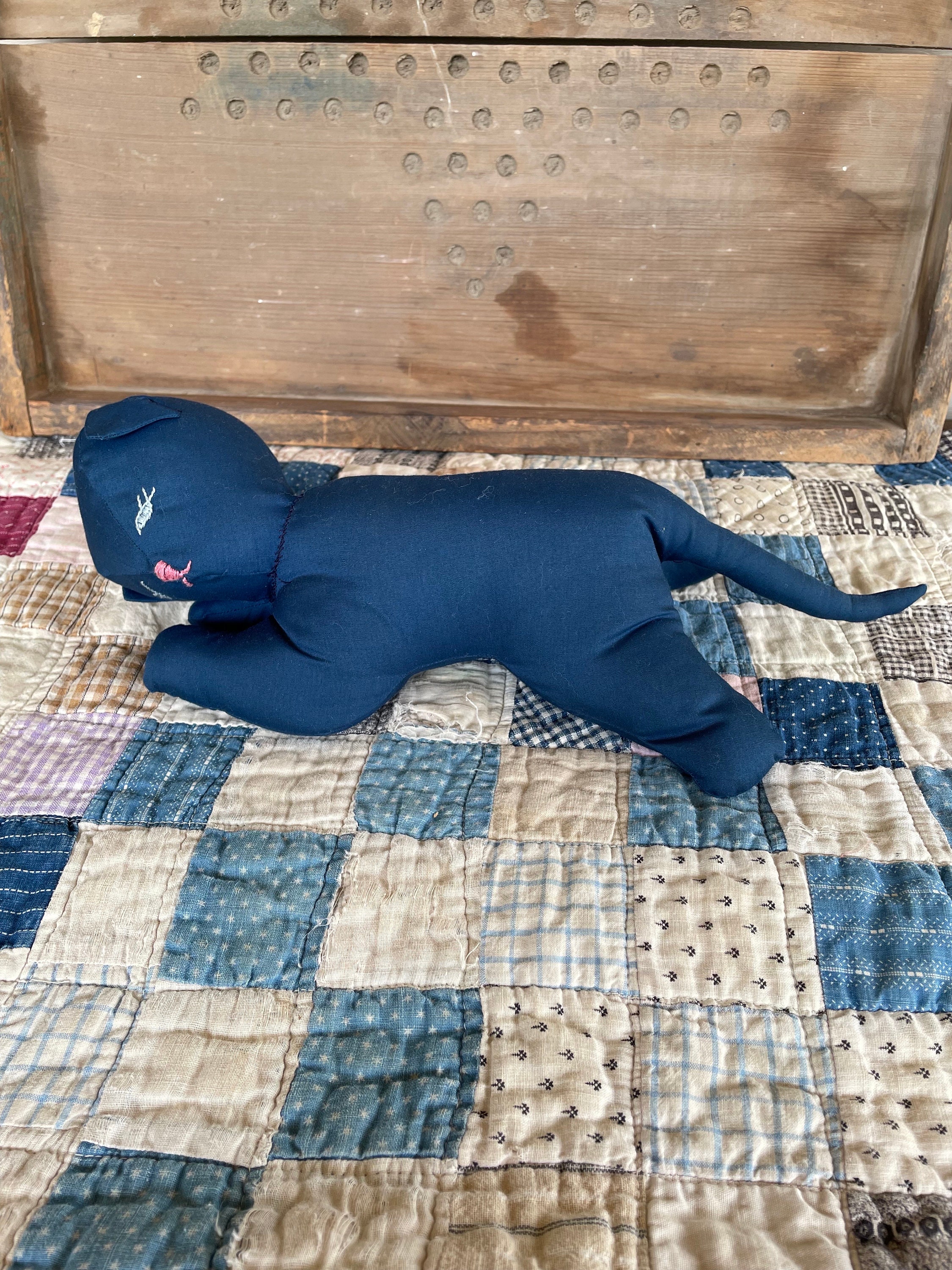 Vintage Handmade Stuffed Animal Cat Primitive Decor - Etsy