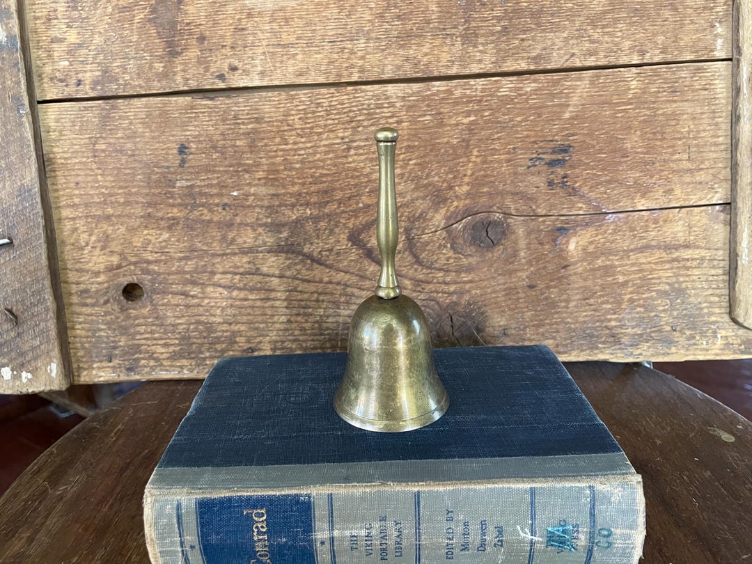 Miniature Vintage Brass Bell - Etsy