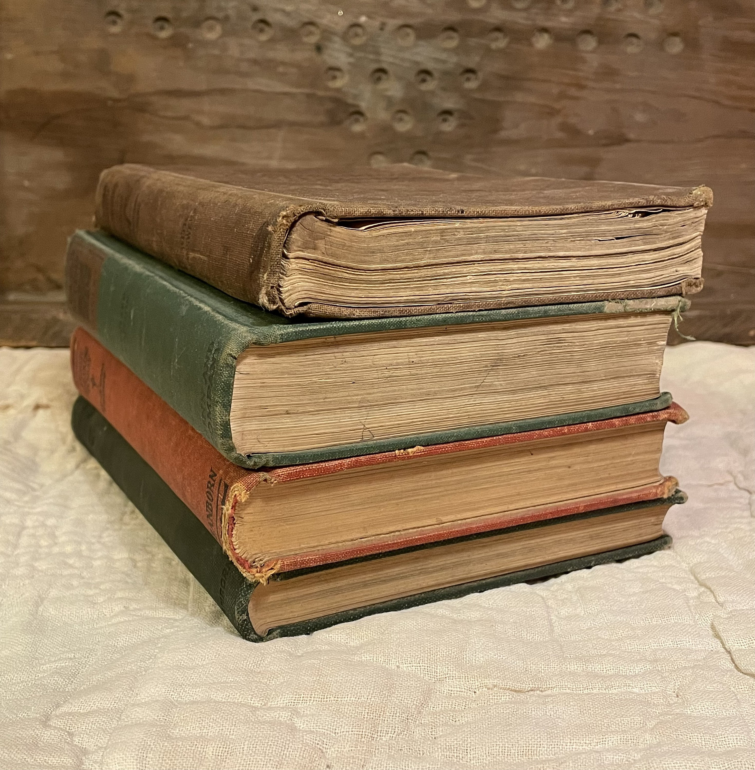 Antique Decorative Books Vintage Textbooks Shabby Book Decor - Etsy