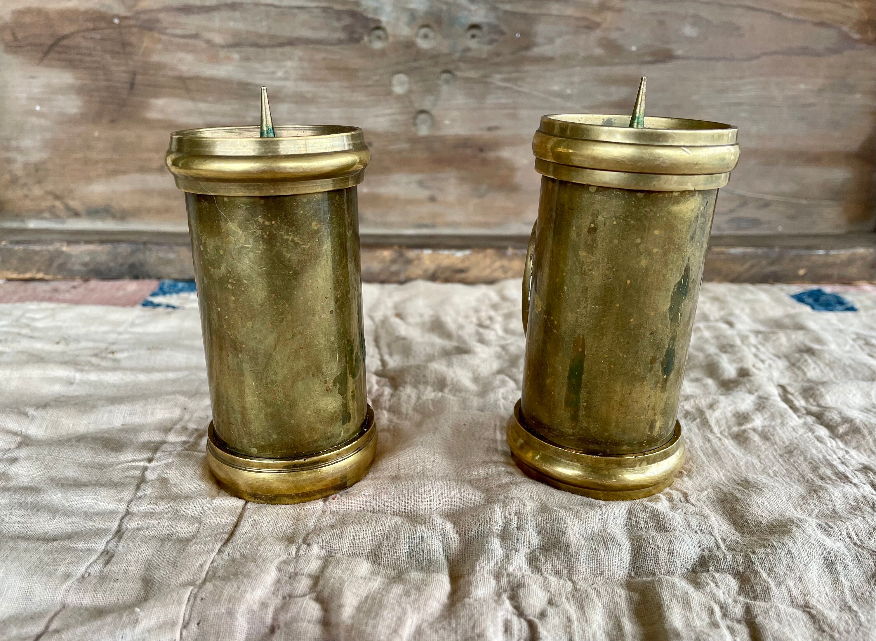 Vintage Ornate Brass Candle Holders - Etsy