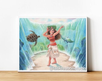 Moana Art Print | Etsy