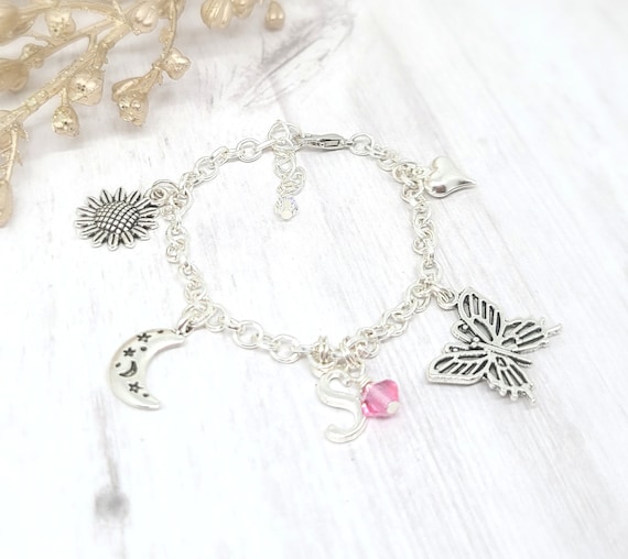 Custom Charm Bracelet Girls Charm Bracelet Create Your Own | Etsy