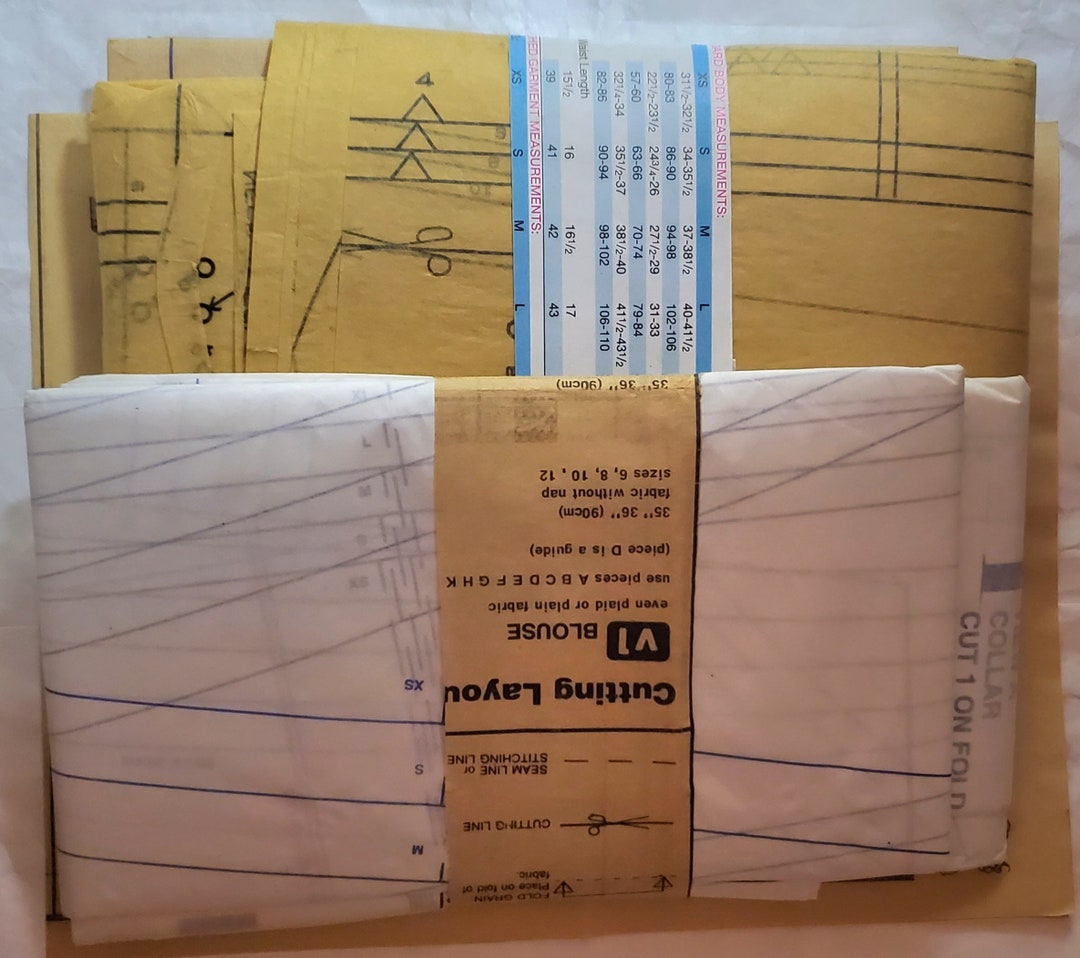 Sewing Pattern Tissue Paper Mixed Media Junk Journal Decoupage Collage ...