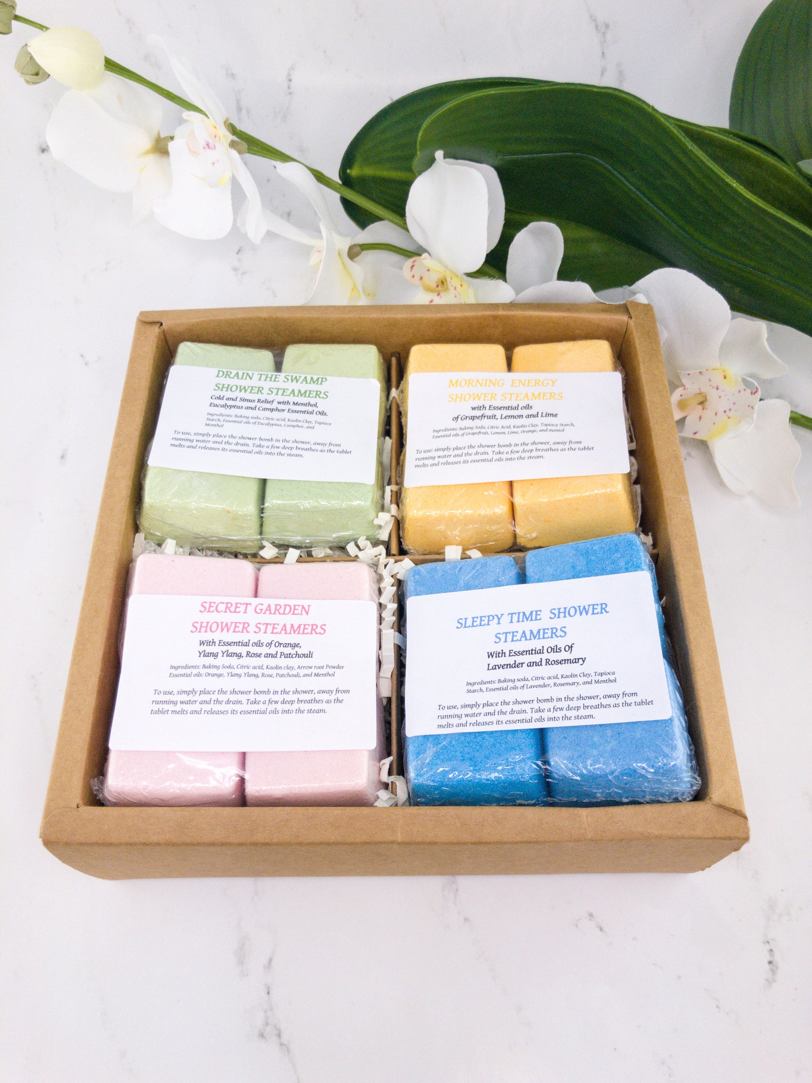 Variety Set Shower Steamers, Natural Aromatherapy Shower Bombs ...