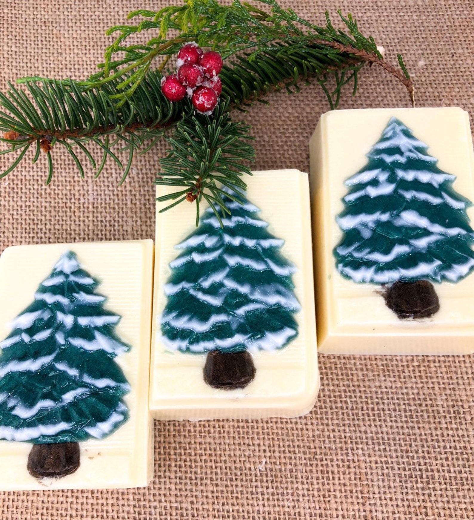 Natural Glycerine Novelty Soap Christmas Artisan soap | Etsy