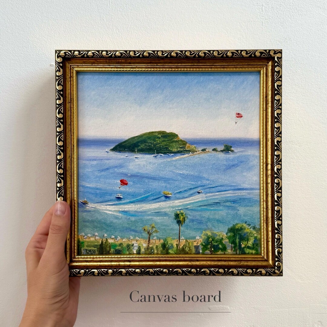 Montenegro Original Seascape Oil Painting With Boats - Montenegro Art ...
