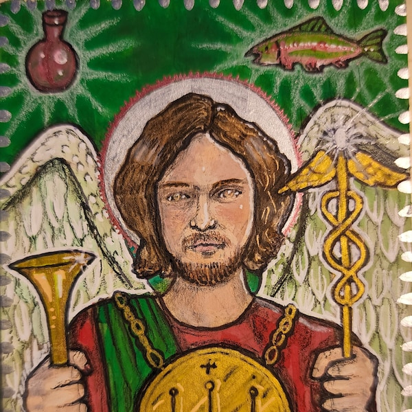 Archangel Raphael Icon - Etsy