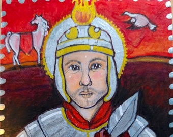 Set 2 Pieces San Martin Caballero St. Martin of Tours Decals - Etsy