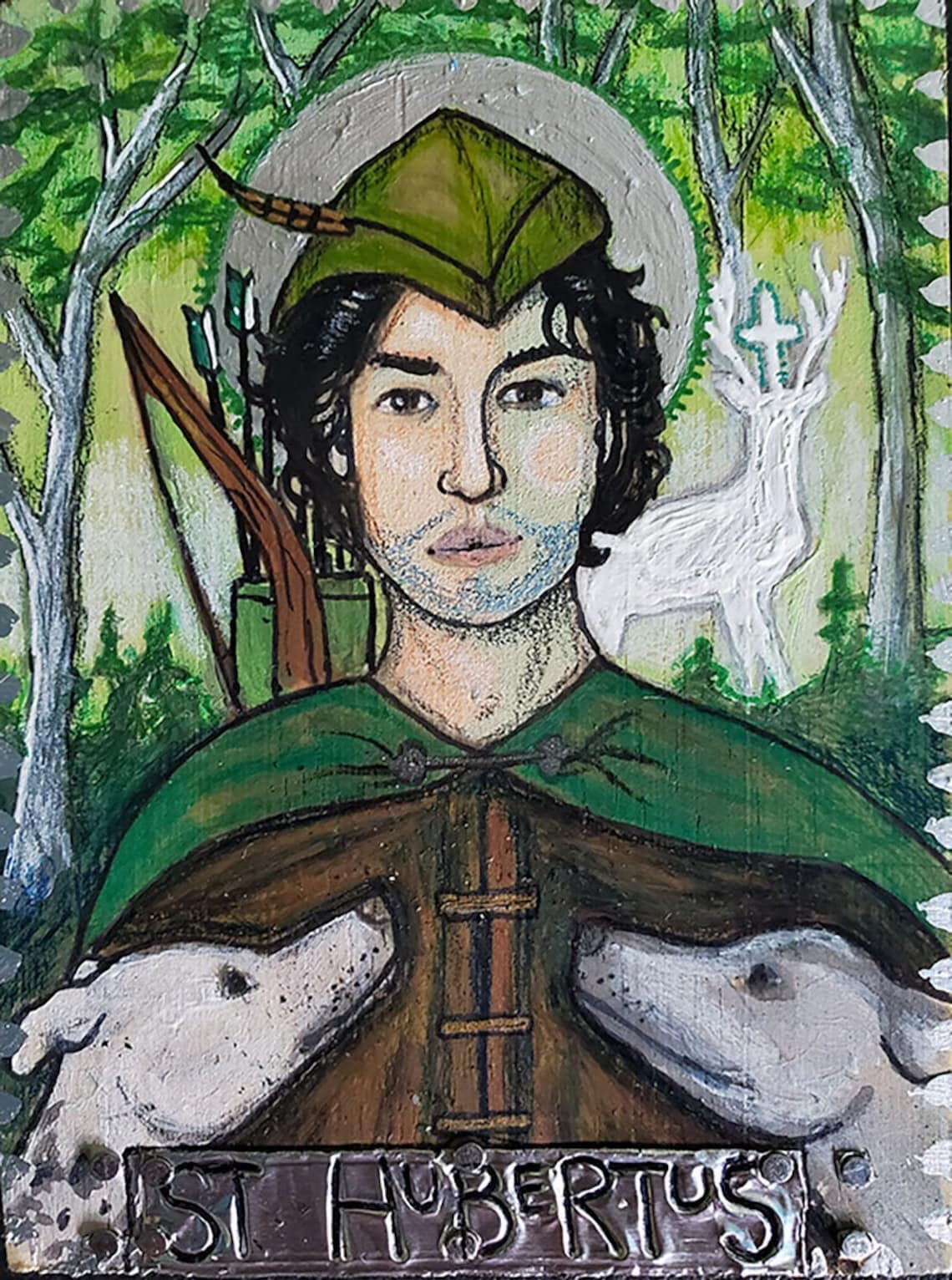 St. Hubertus Icon - Etsy