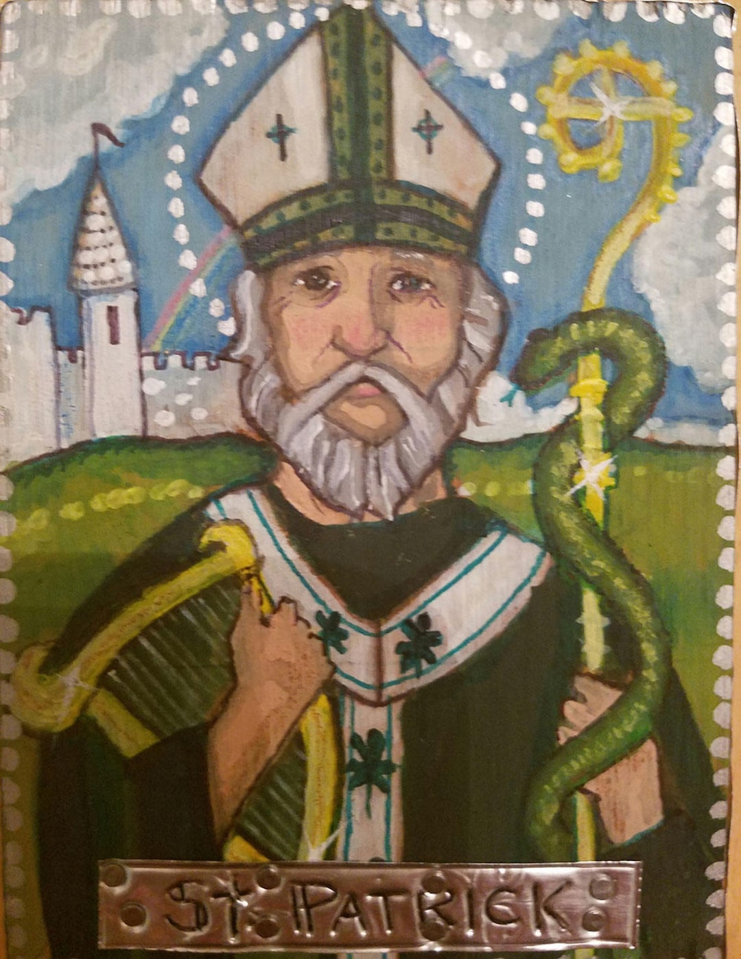 St. Patrick Icon - Etsy