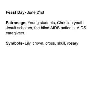 St. Aloysius Gonzaga Icon - Etsy