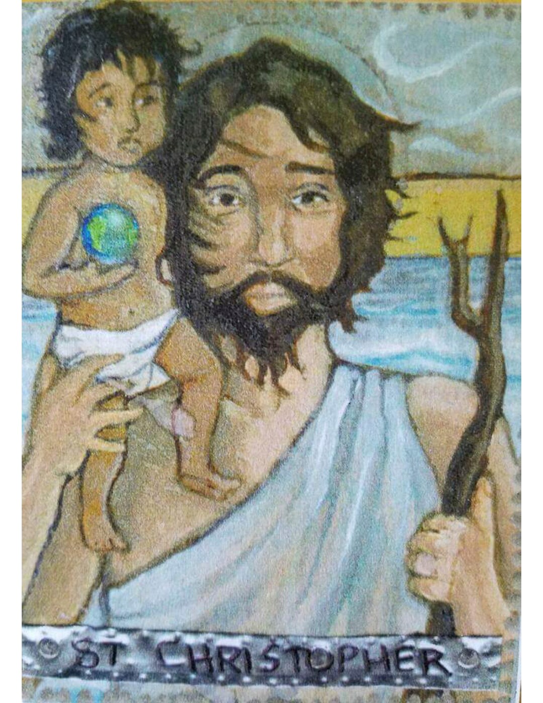St. Christopher Icon - Etsy