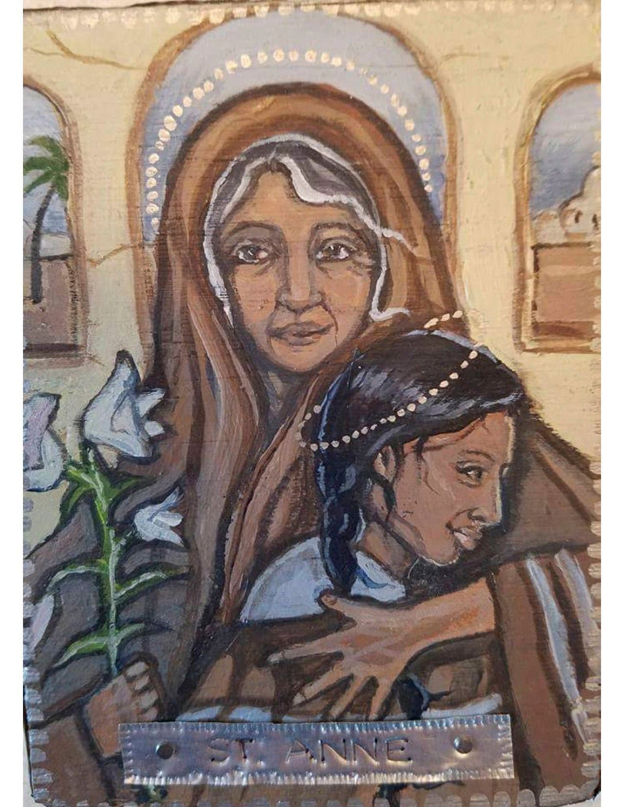St. Anne Icon - Etsy