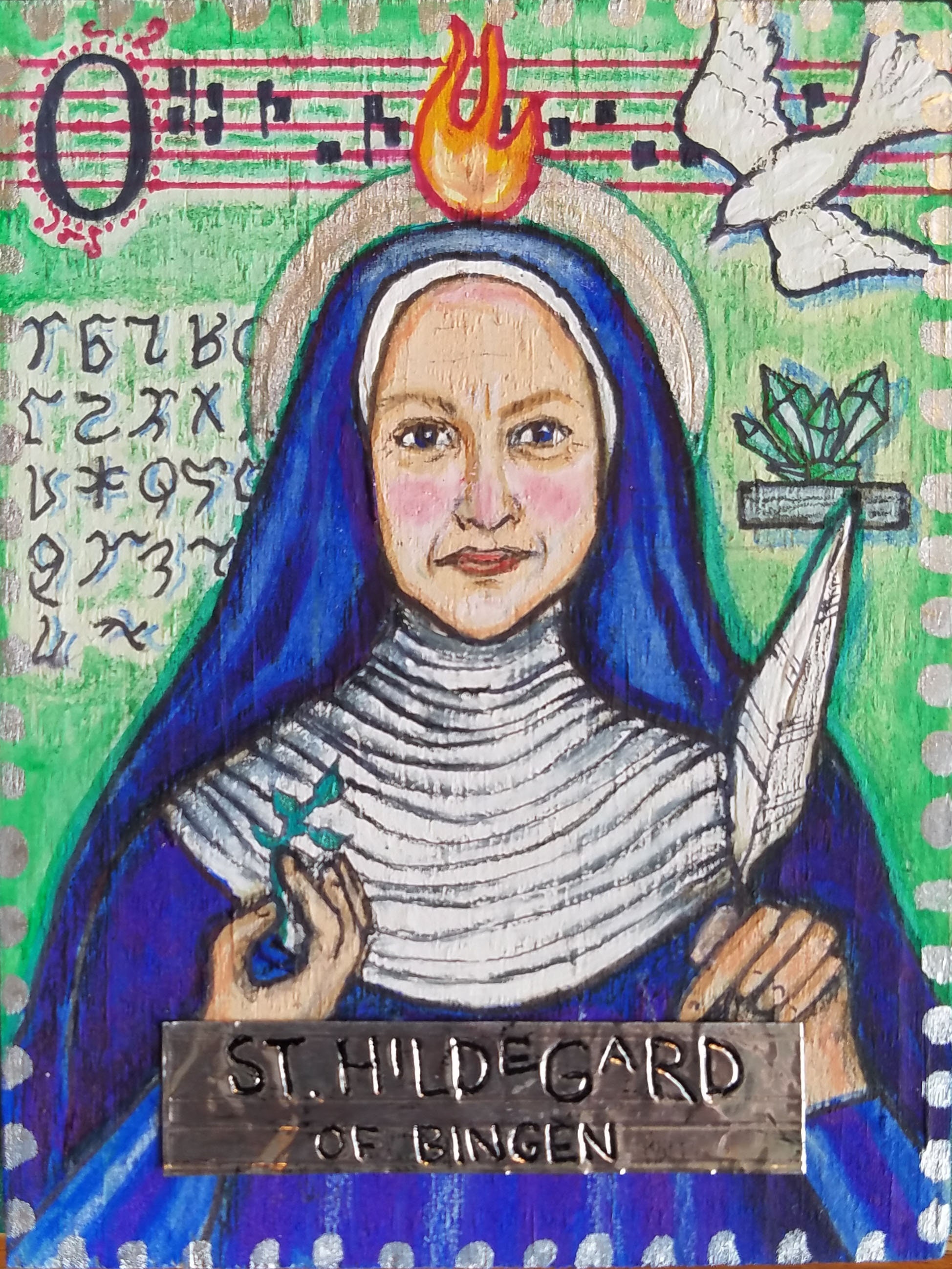 St. Hildegard of Bingen Icon - Etsy