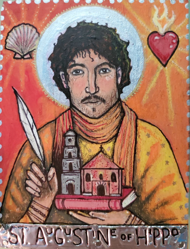 St. Augustine of Hippo Icon | Etsy