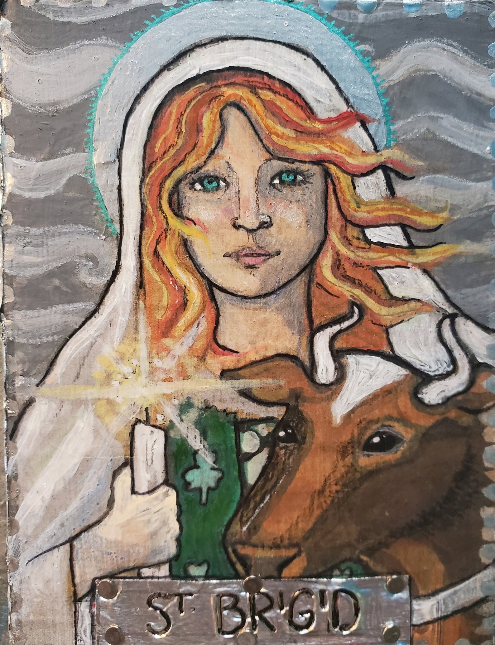 St. Brigid Icon - Etsy