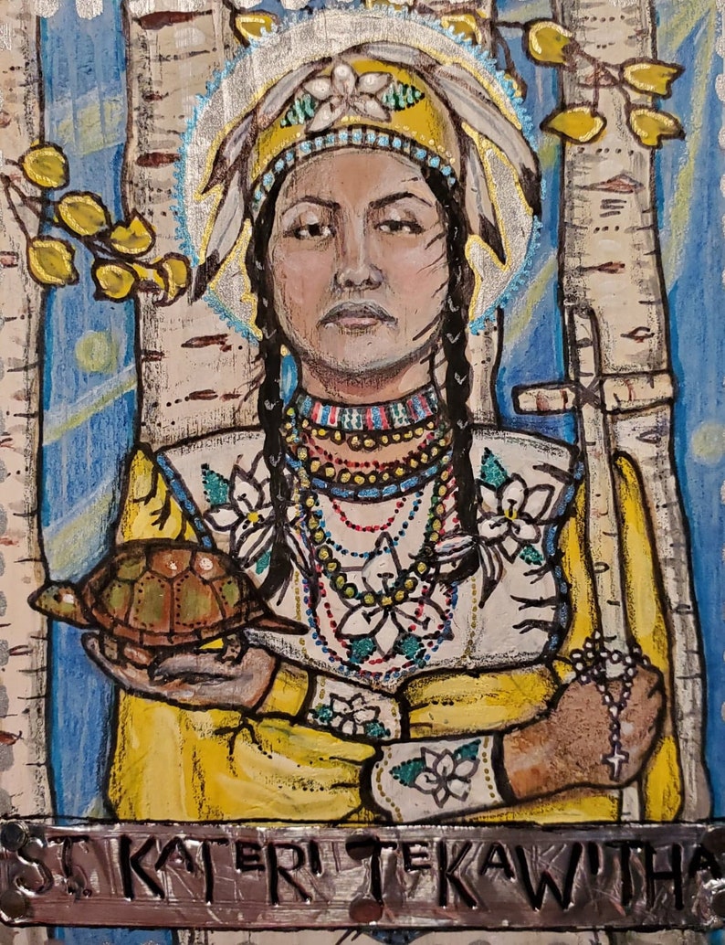 St. Kateri Tekakwitha Icon - Etsy