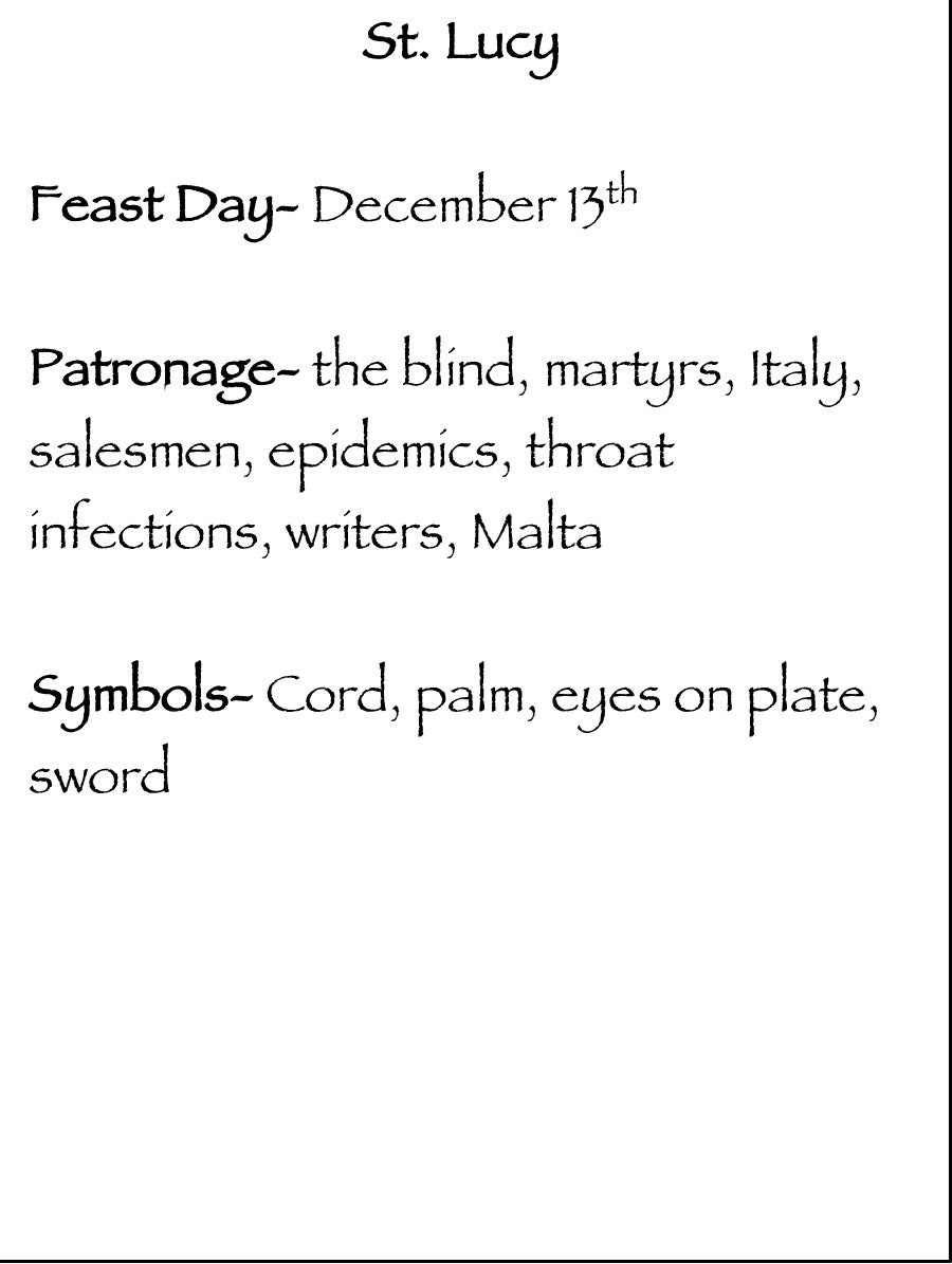 St. Lucy Icon - Etsy