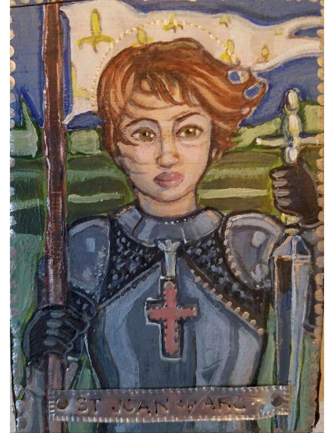 St. Joan of Arc Icon - Etsy