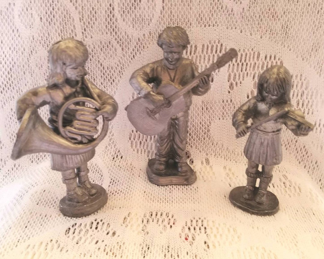 Set of 3 Michael Ricker Pewter Sculpture - Etsy