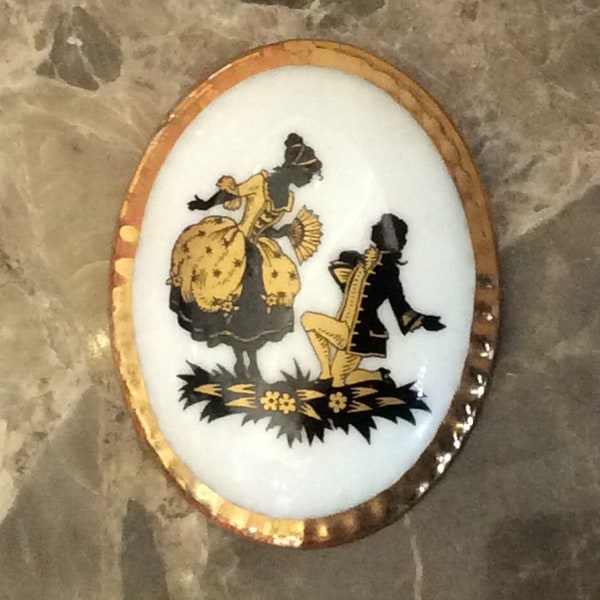 Bone China Brooch - Etsy