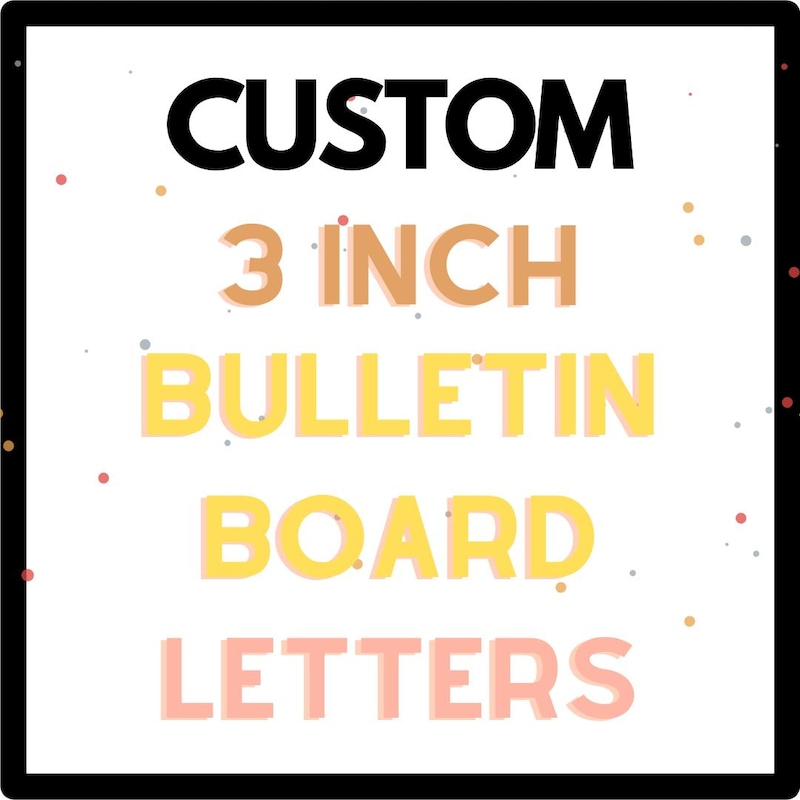 Bulletin Board Letters - Etsy