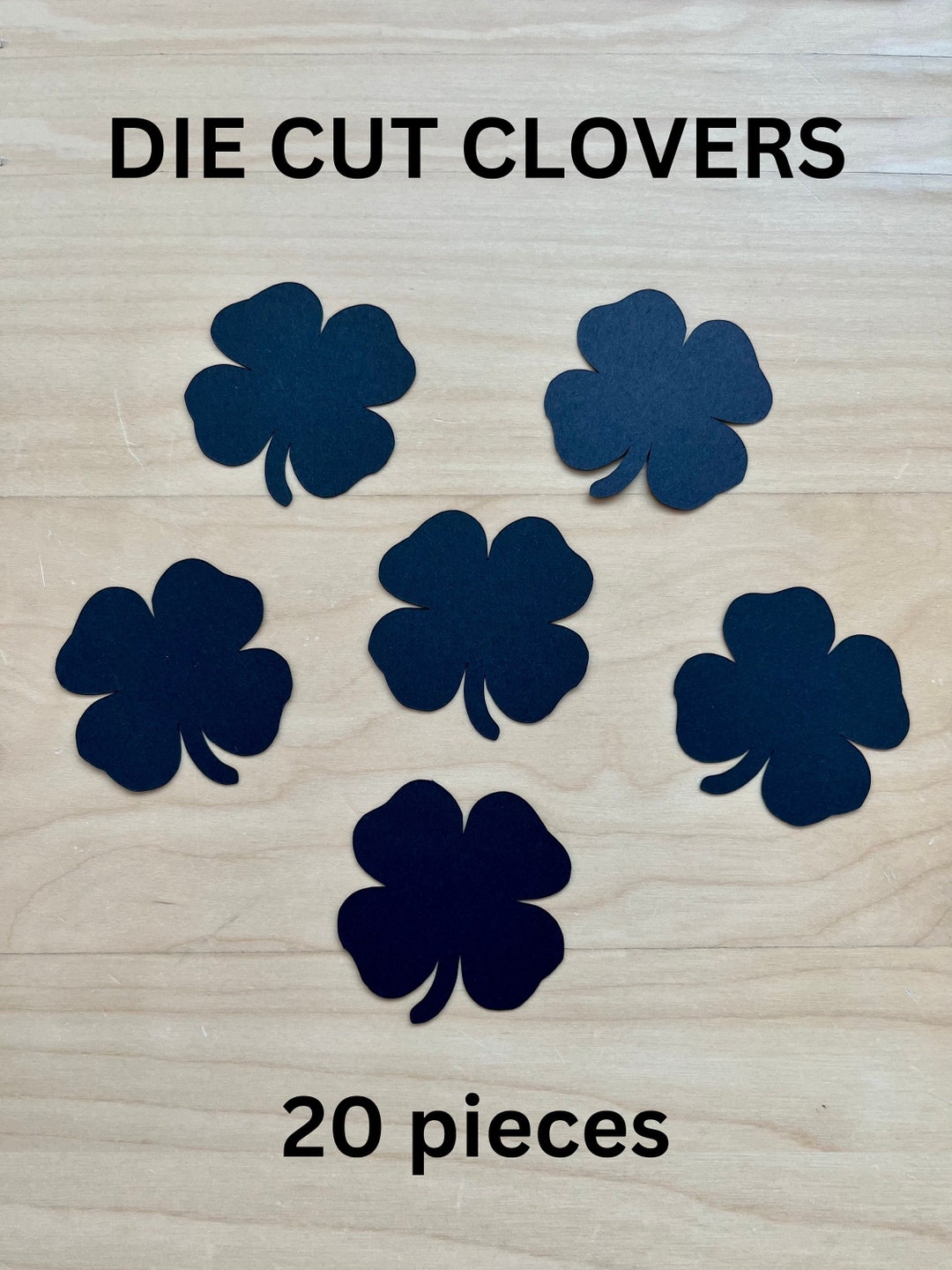 20 Pieces - Clover Die Cut, Paper Cutout, Party Decoration, Bulletin ...