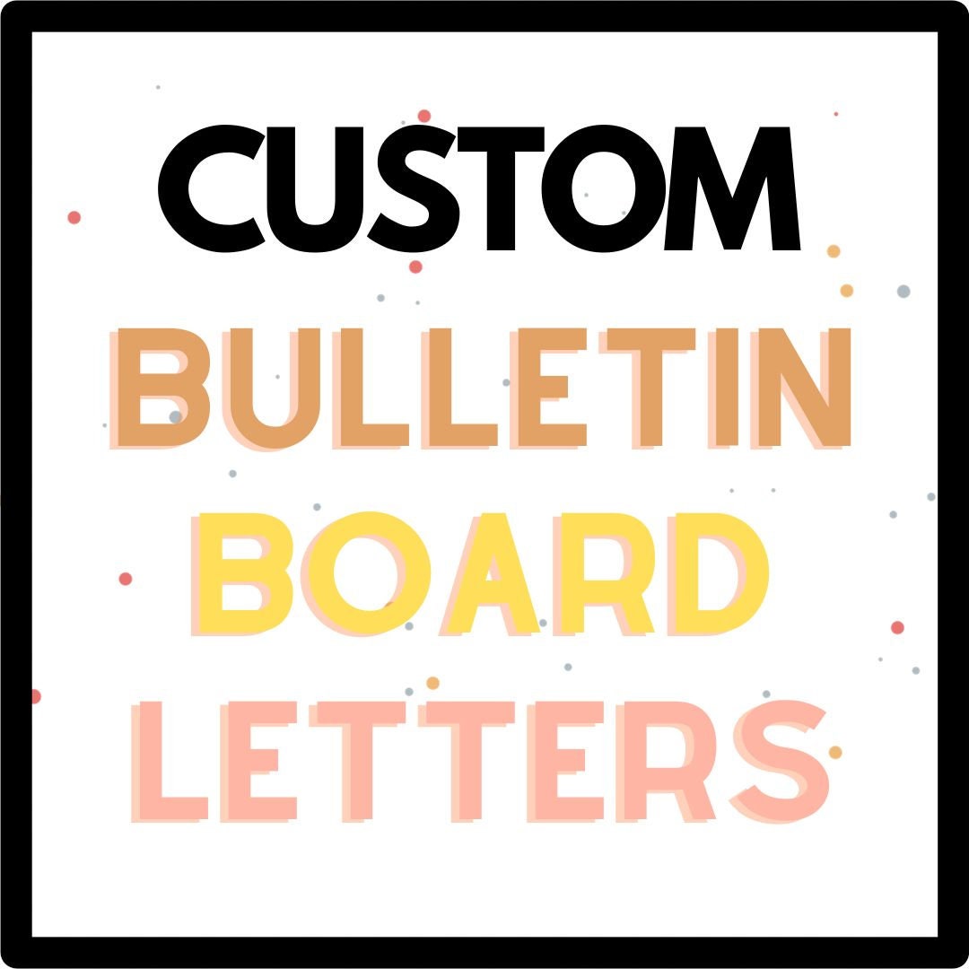 Custom Bulletin Board Letters - Etsy
