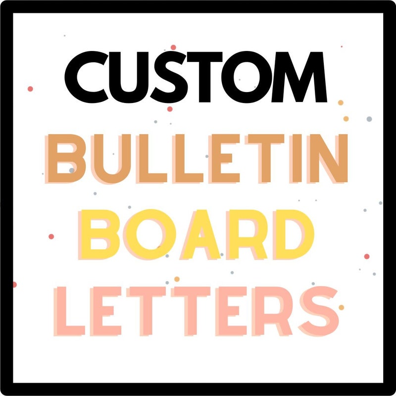 Bulletin Board Letters - Etsy
