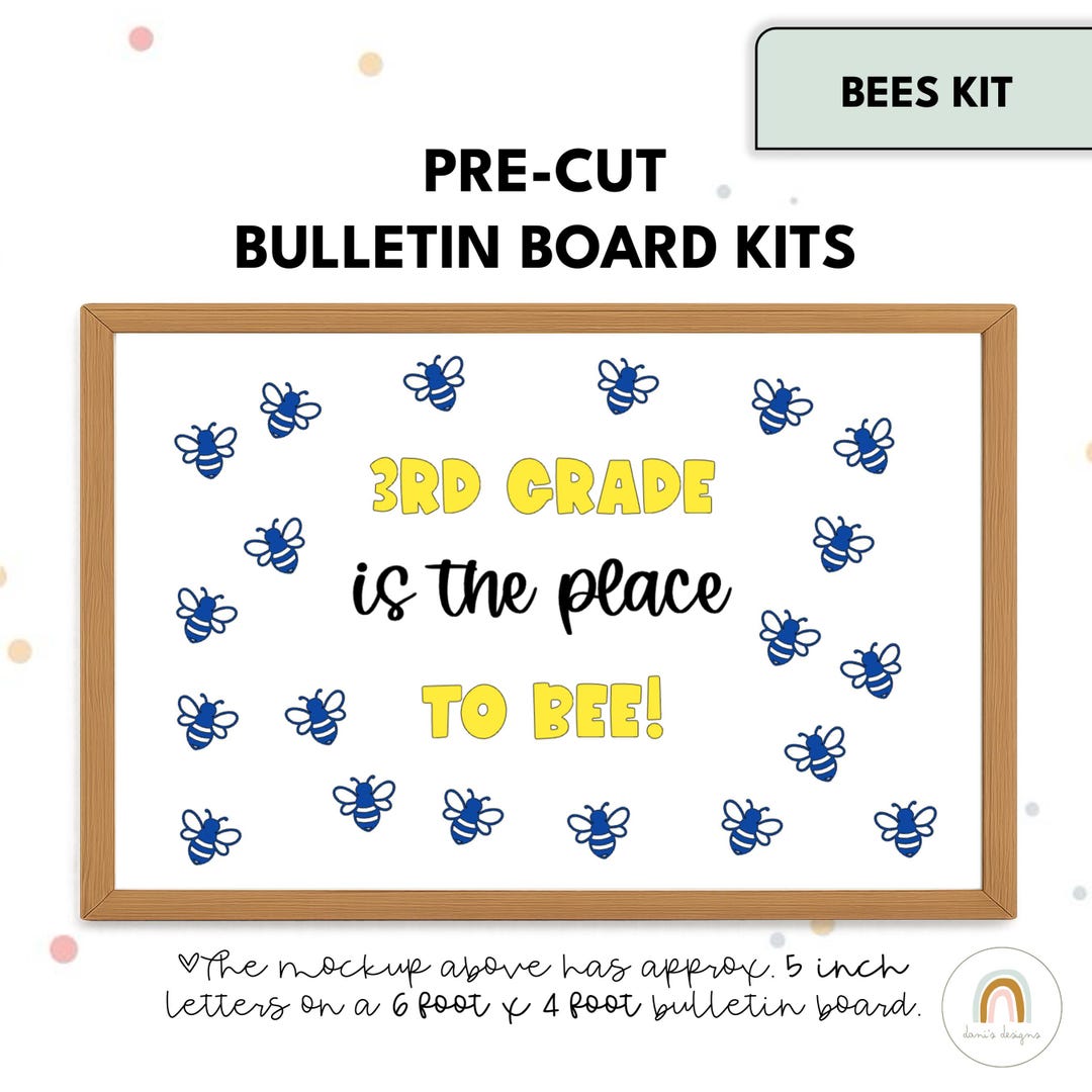 Bee Classroom Bulletin Board Kit: Back to School Decor - Etsy
