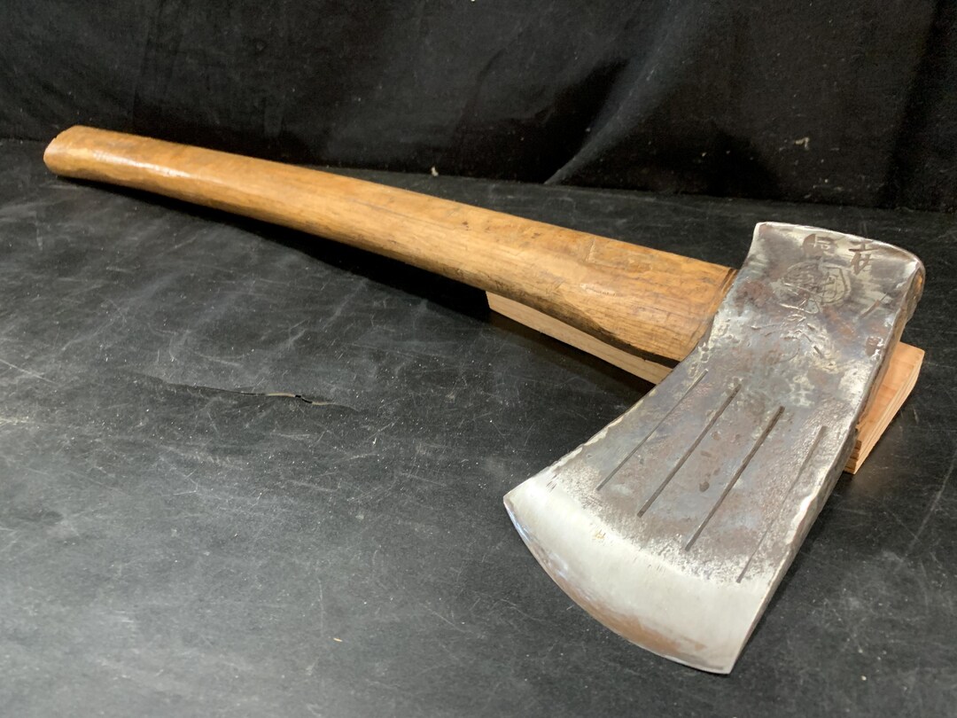Sharpened- Vintage: Japanese Hand Axe - 945g 46-8cm - Hand-forged - Etsy UK