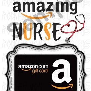 Nurse Gift Card Holder PRINTABLE INSTANT DOWNLOAD Nurse Card - Etsy