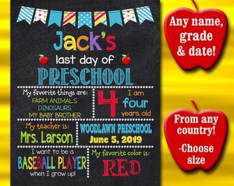 Last Day of School Sign End of School End of the Year End - Etsy